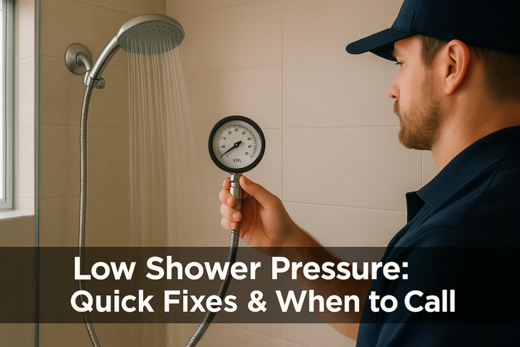 Low Shower Pressure: Quick Fixes & When to Call